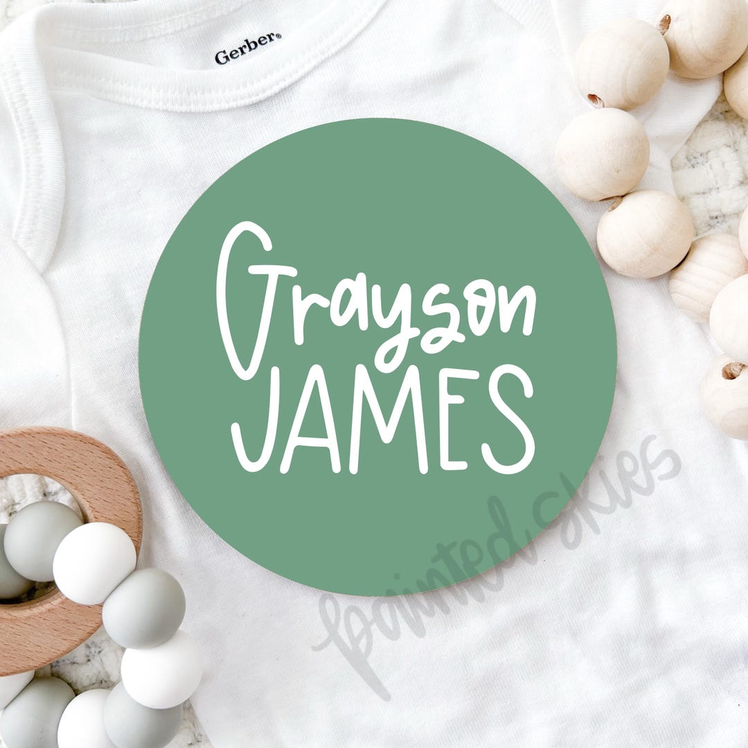 Personalized Newborn Baby Name Sign | Custom Name Sign for Baby | Baby ...