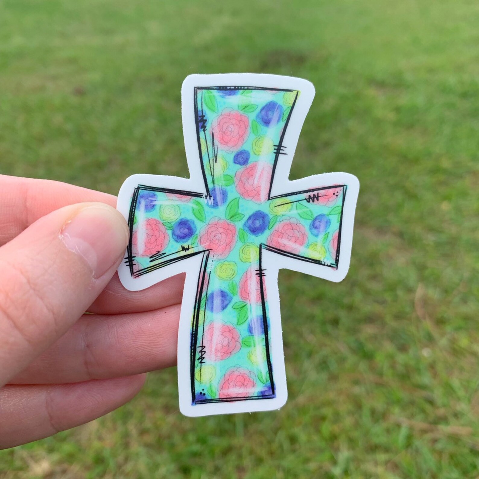 Cross Sticker Laptop Sticker Sticker Collector Vinyl - Etsy