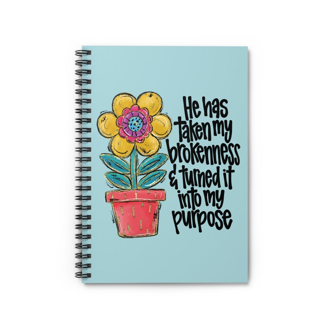 Christian Floral Spiral Notebook | Keepsake Journal | Notebook for ...