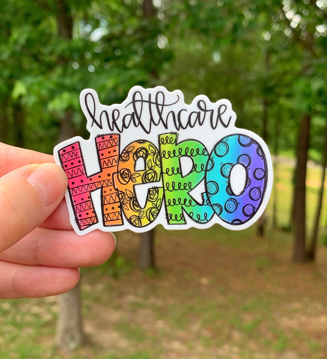 Healthcare Hero Sticker | Nurse Gift | Laptop Sticker | Sticker ...
