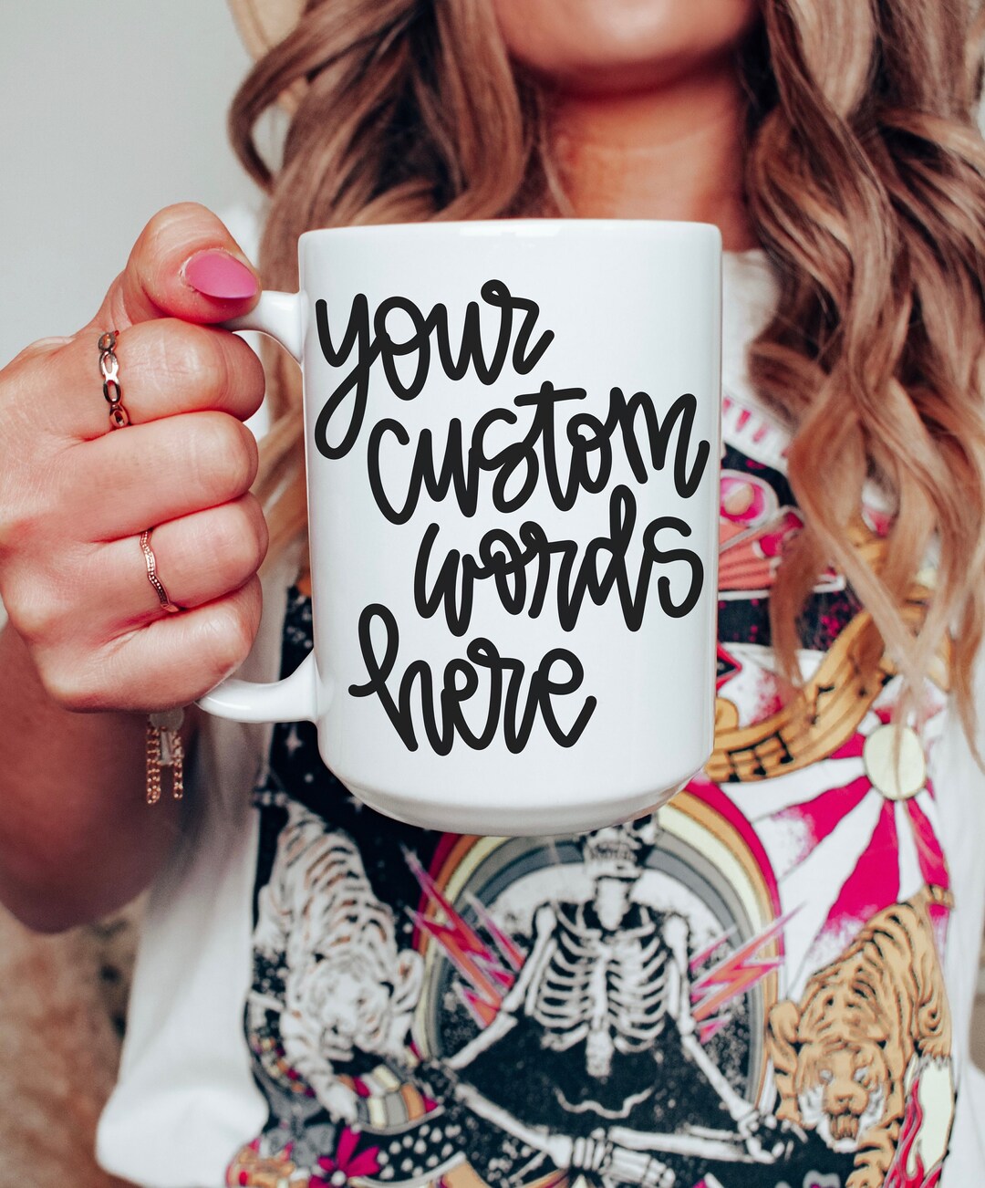 Custom Text Mug | Personalized Mug | Custom Word Coffee Mug ...