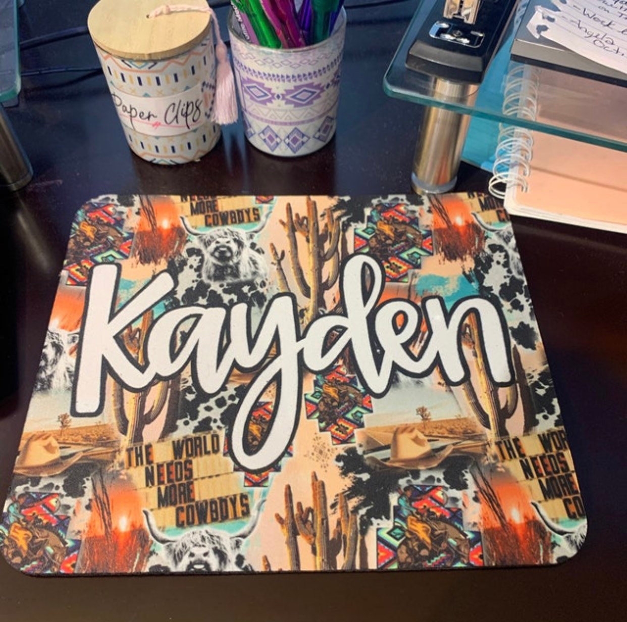 Personalized Mouse Pad Office Decor Desk Accessories | Etsy
