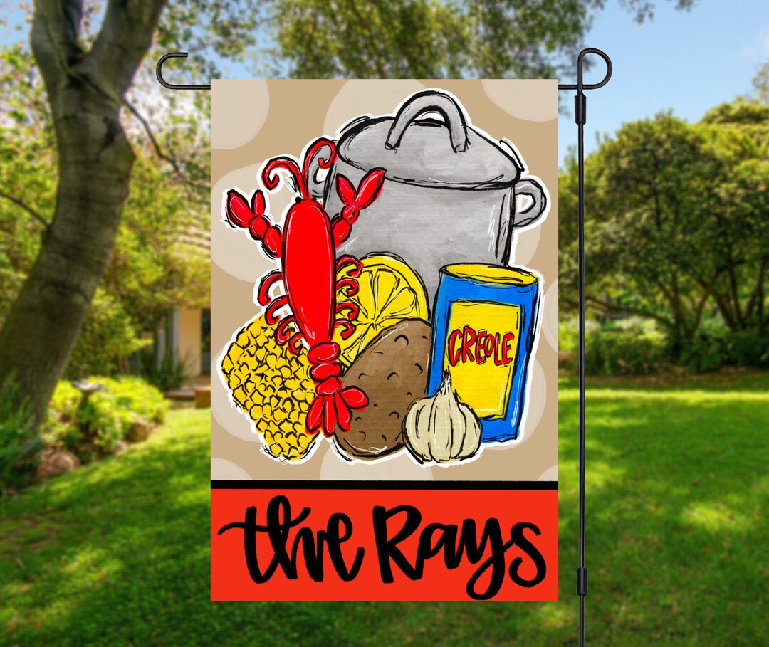 Personalized Crawfish Boil Garden Flag | Yard Decor | Garden Sign ...