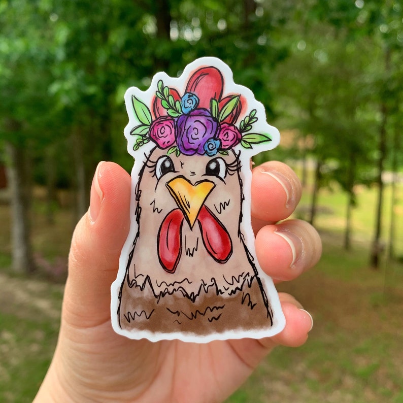 Chicken Sticker Laptop Sticker Sticker Collector Chicken | Etsy