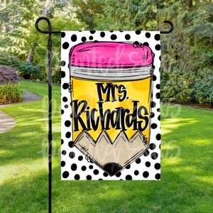 Custom Teacher Flag | Classroom Decor | Personalized Teacher Gift ...
