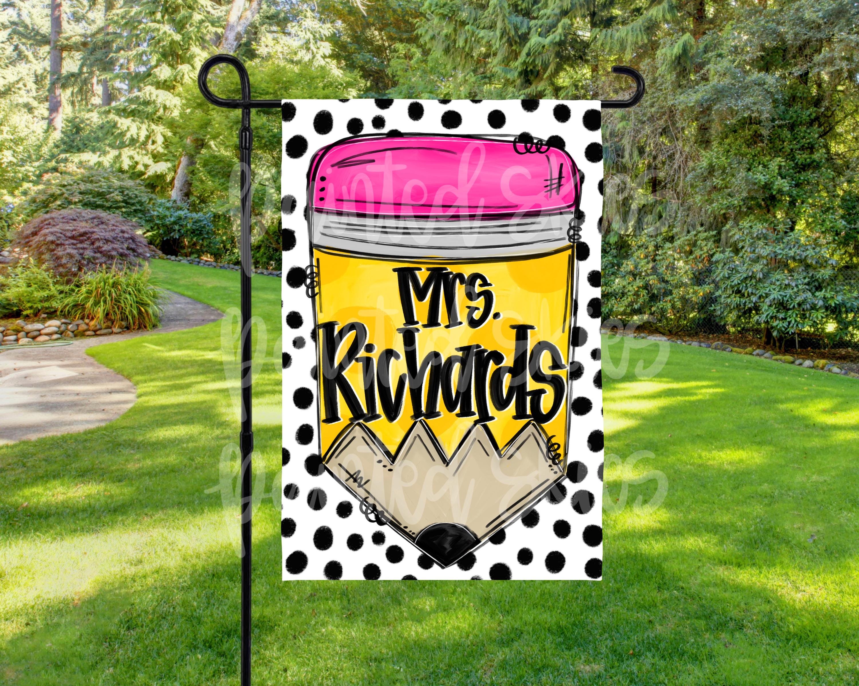 Custom Teacher Flag | Classroom Decor | Personalized Teacher Gift ...