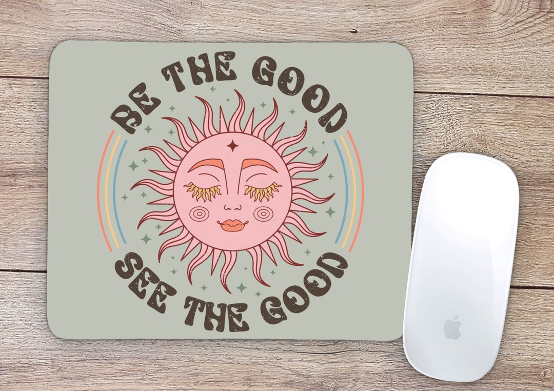 Positivity Mouse Pad | Boho Home Office Decor | Desk Accessories ...