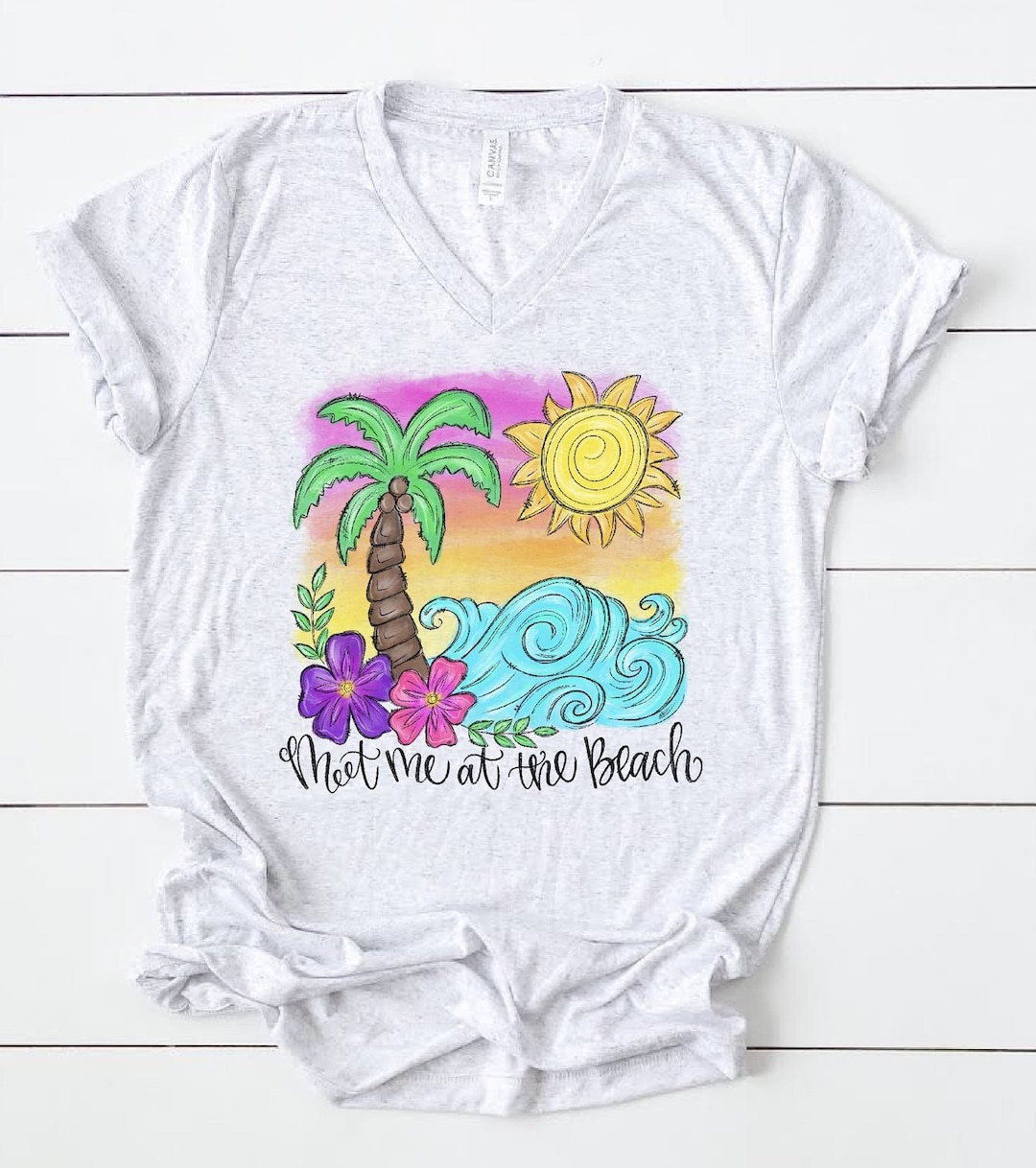 Beach T-shirt | Cute Beach Tee | Summer Time Apparel | Graphic Tee ...