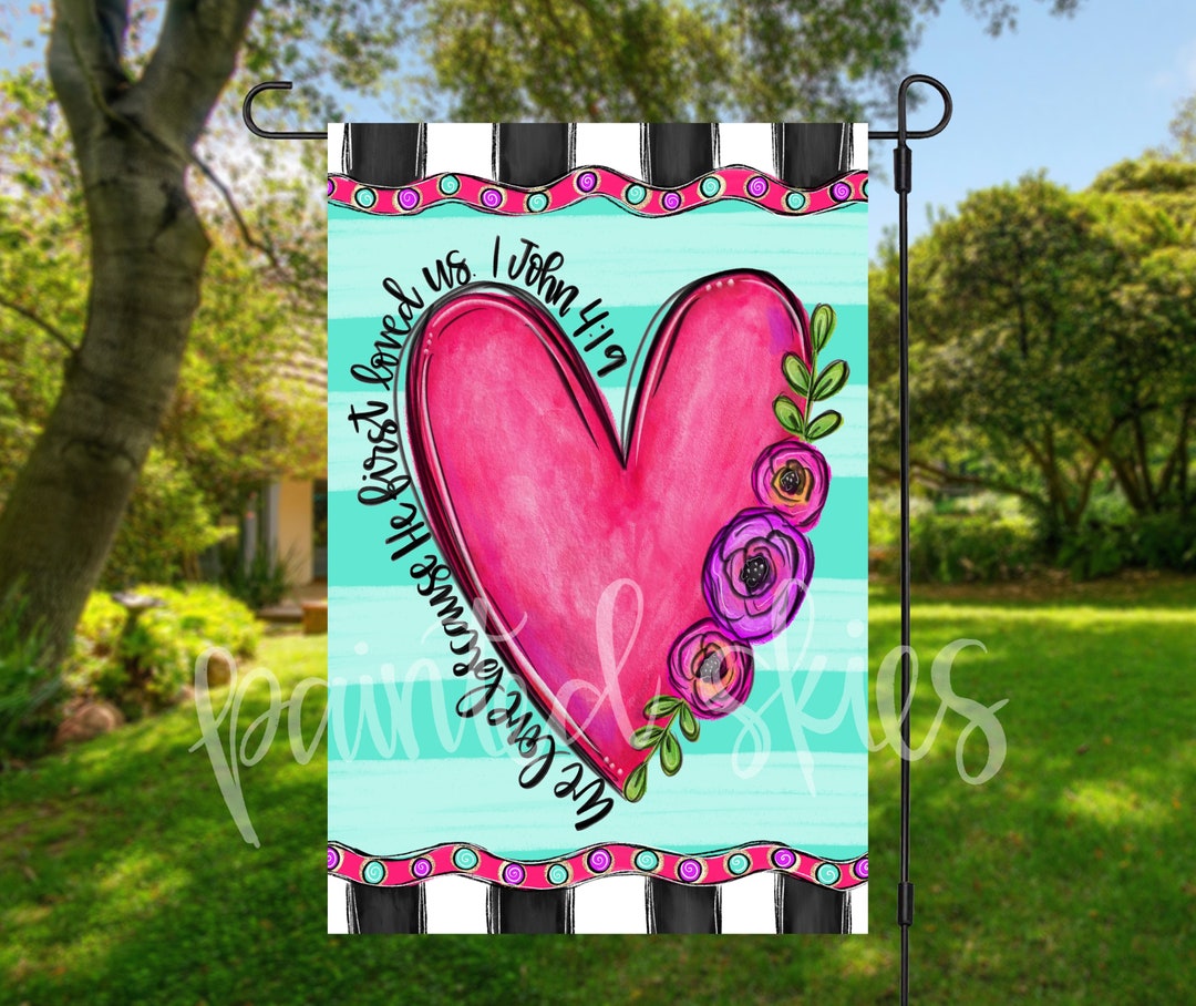 Garden Flag | Valentine Decor | Spring Yard Decor | RV Campsite Gift ...