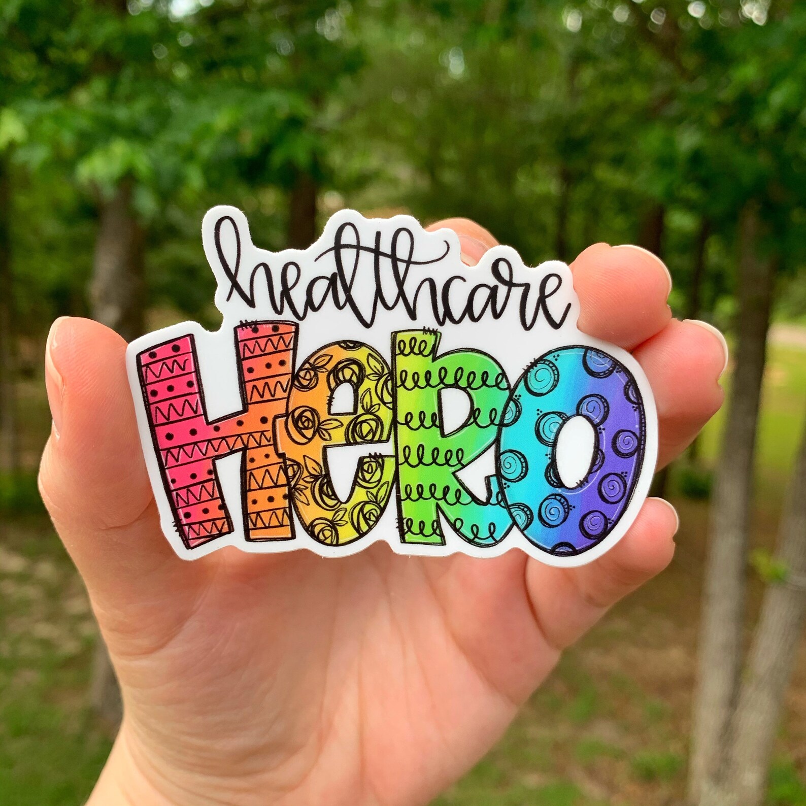 Healthcare Hero Sticker | Nurse Gift | Laptop Sticker | Sticker ...