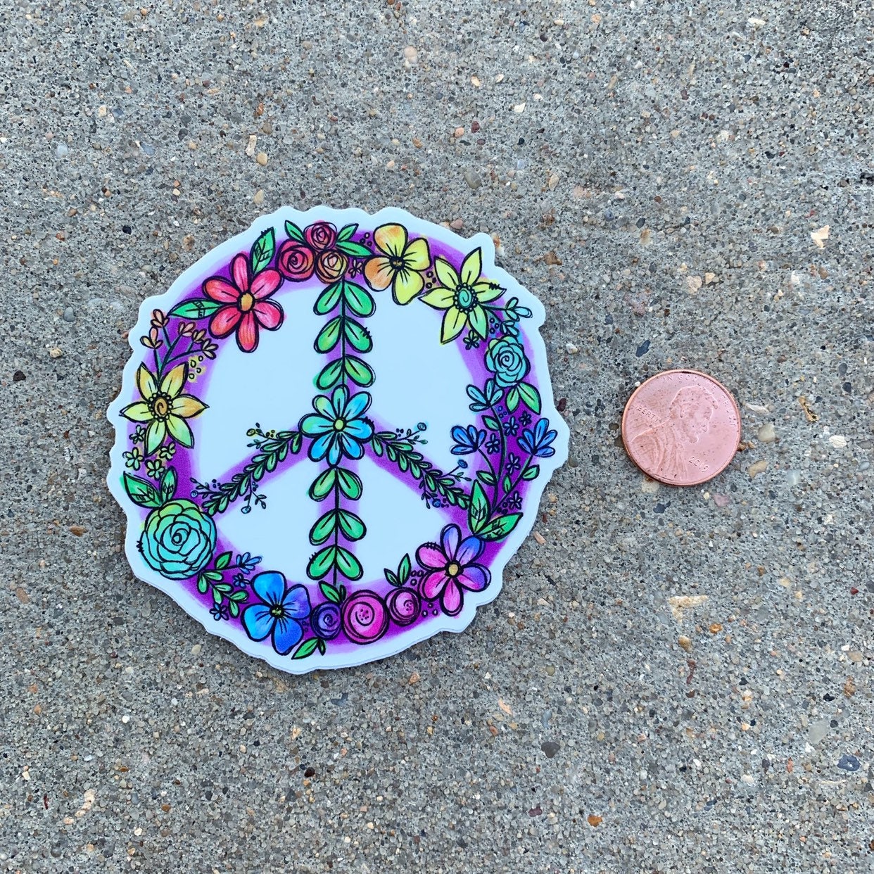 Peace Sign Sticker | Laptop Sticker | Sticker Collector | Vinyl Sticker ...