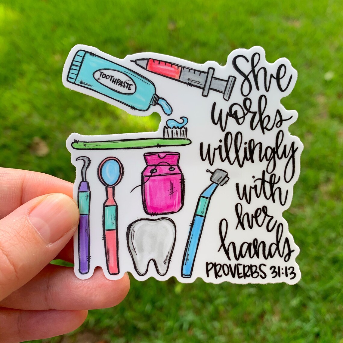 Dentist Sticker Dental Assistant Gift Laptop Sticker - Etsy
