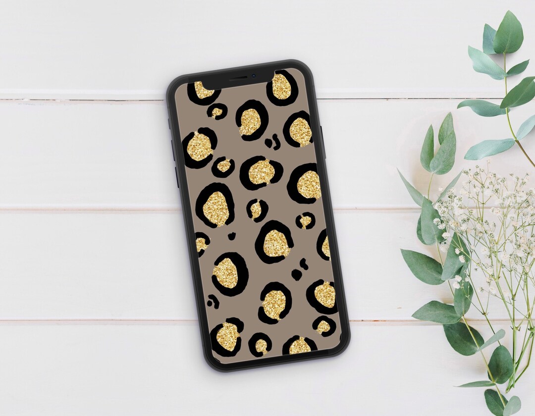 Leopard Phone Wallpaper Digital Download | Instant Download | Digital ...