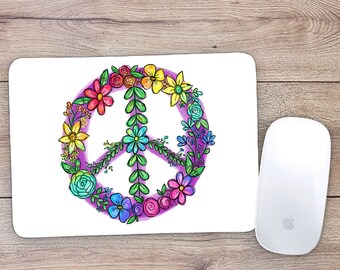 Peace Sign Mouse Pad - Etsy