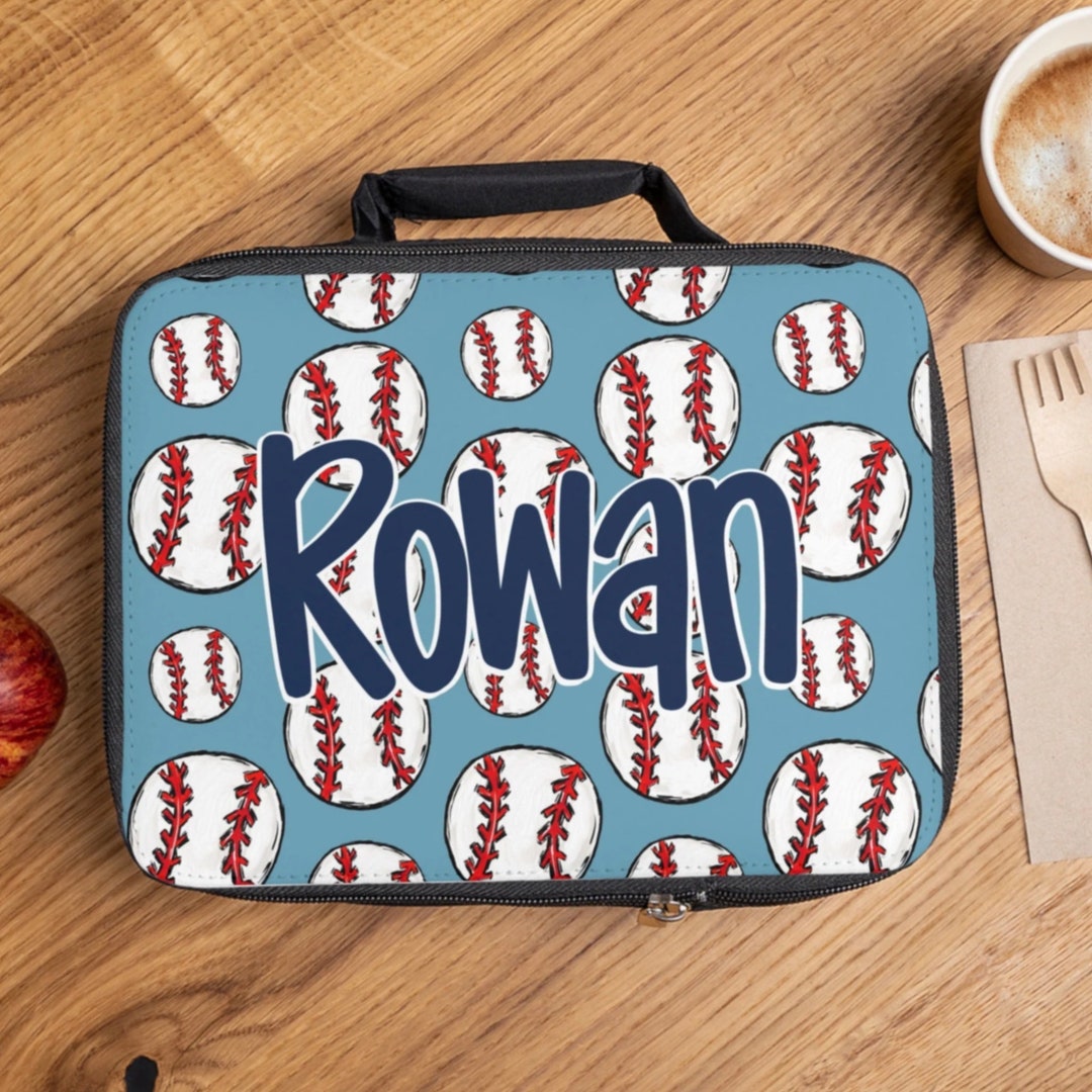 Personalized Baseball Lunch Box Custom Lunch Bag Back to School Kids ...