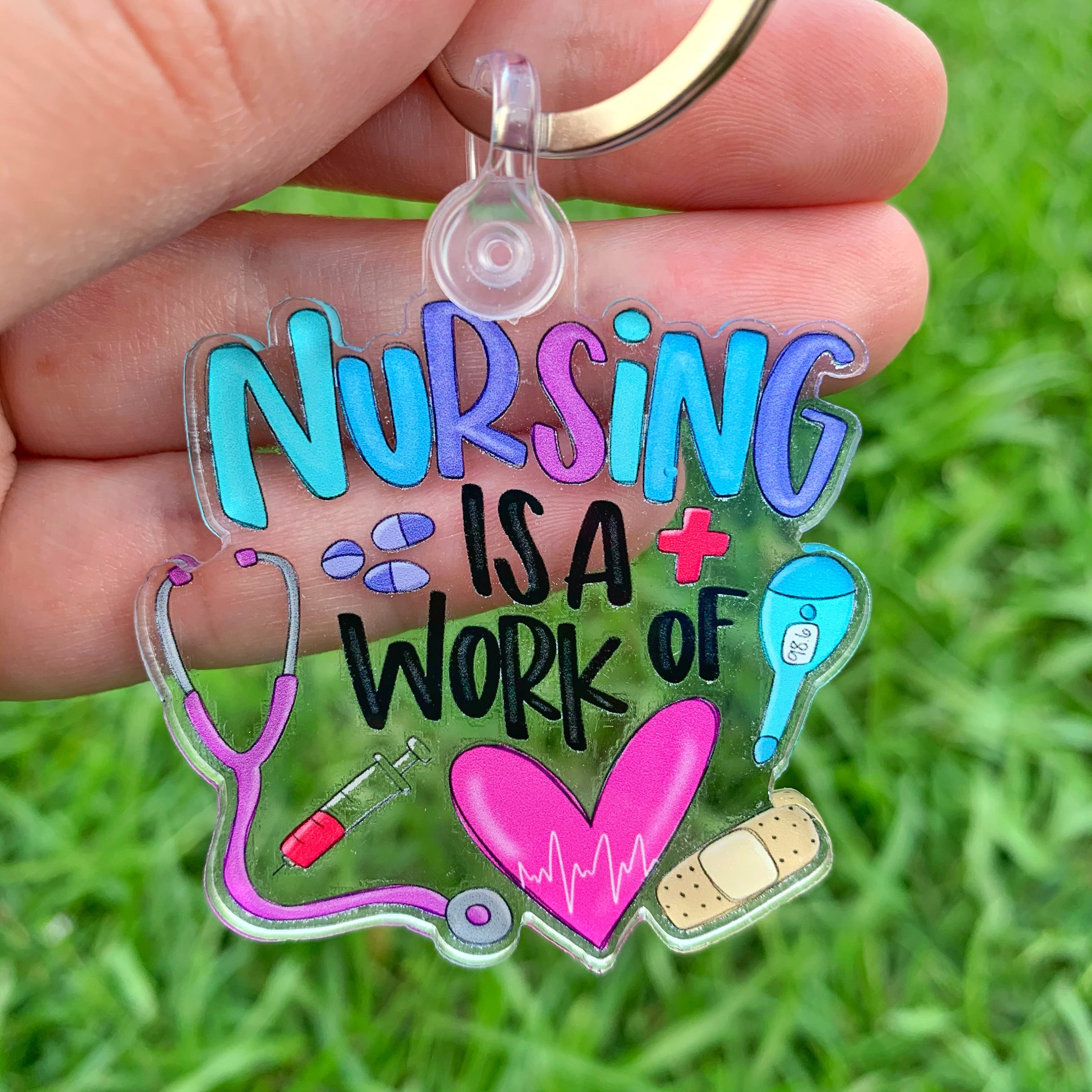 Nurse Key Chain Nursing RN LPN Keychain Nursing - Etsy