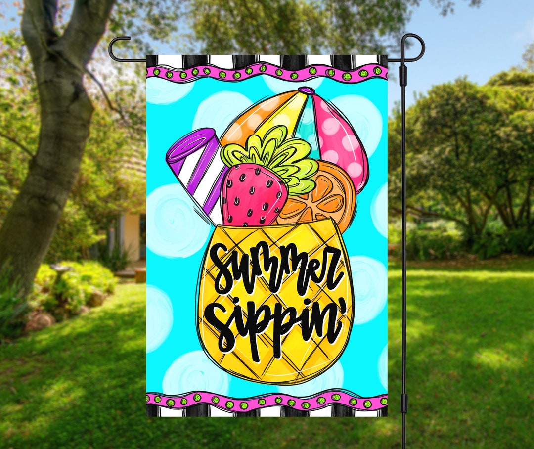 Summer Garden Flag | Beach House Decor | Mothers Day Gift | RV Campsite ...