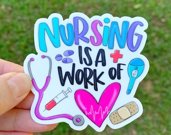 Nurse Sticker Nursing Laptop Sticker Sticker Collector | Etsy