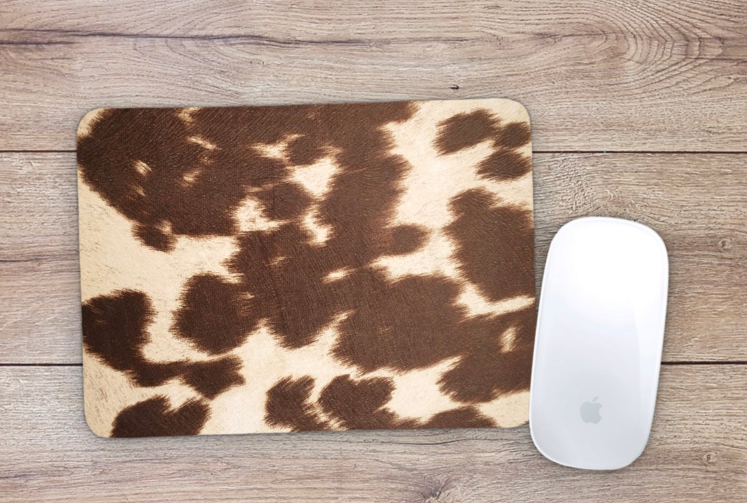 Cowhide Mouse Pad | Home Office Decor | Desk Accessories | Christmas ...