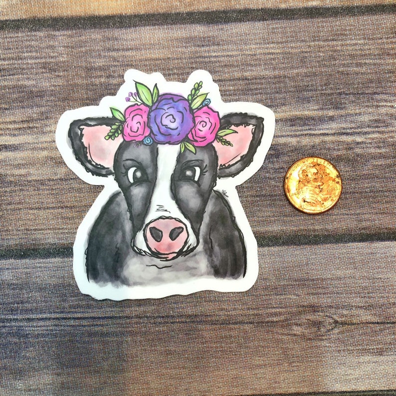 Cow Sticker | Laptop Sticker | Sticker Collector | Vinyl Car Decal ...