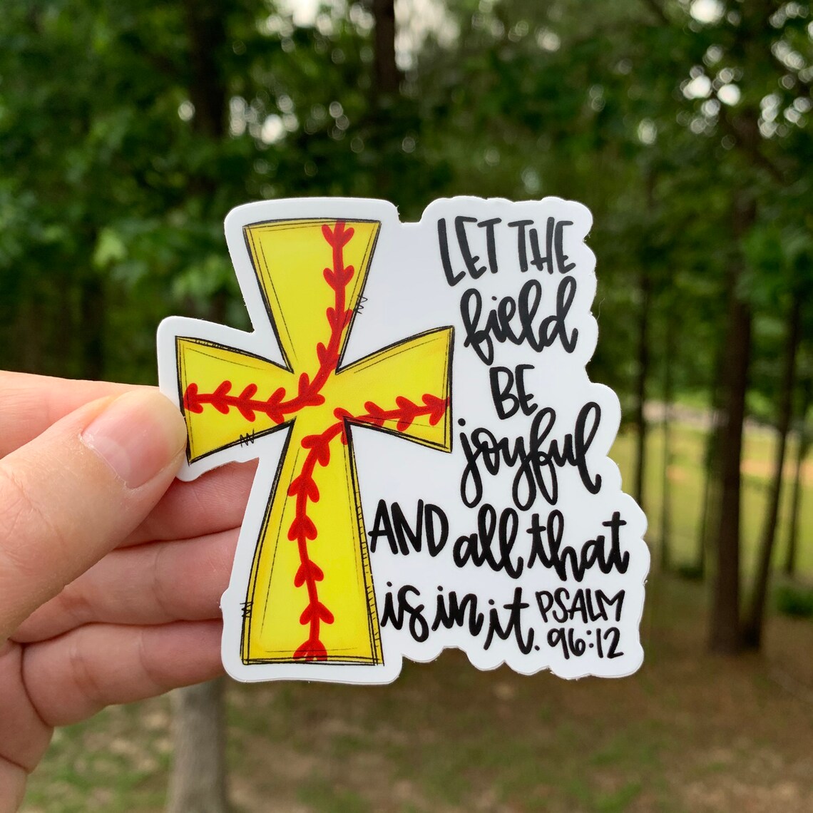 Softball Cross Vinyl Decal Sticker Laptop Sticker Sticker - Etsy