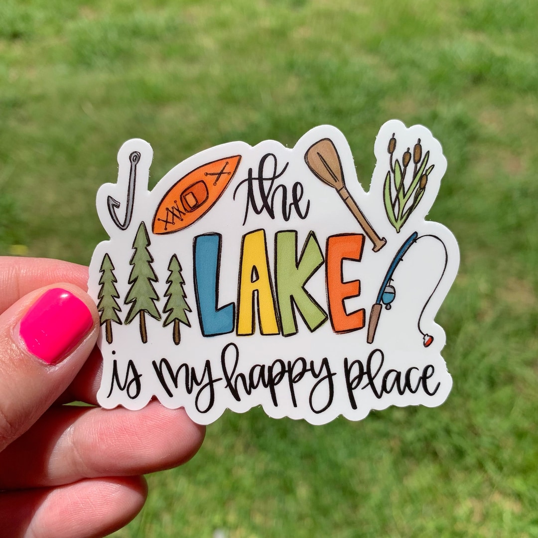 Lake Vinyl Sticker | Laptop Sticker | Sticker Collector | Vinyl Decal ...
