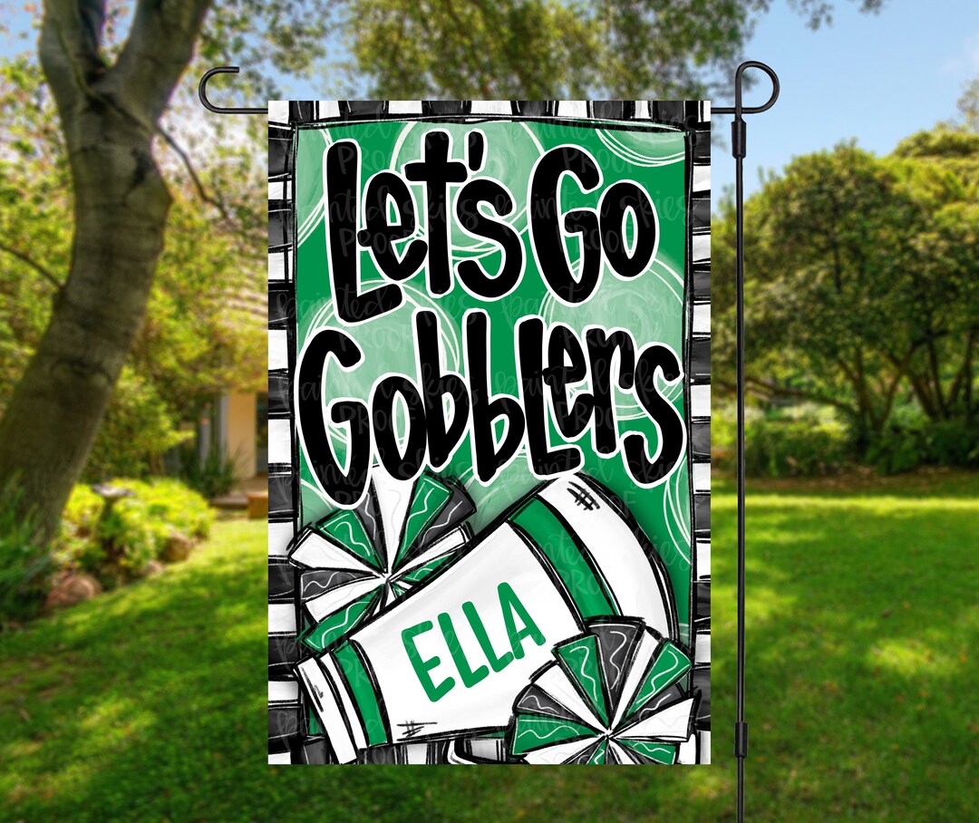 Custom Team Cheer Garden Flag | Personalized Yard Art | Outdoor Decor ...