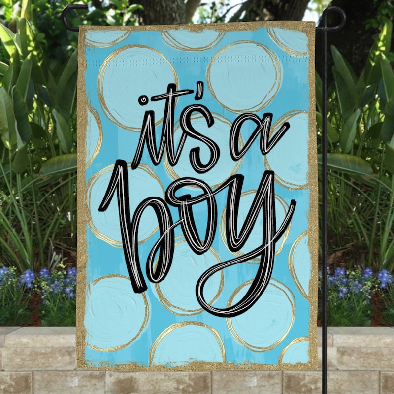 Its a Boy Garden Flags - Etsy