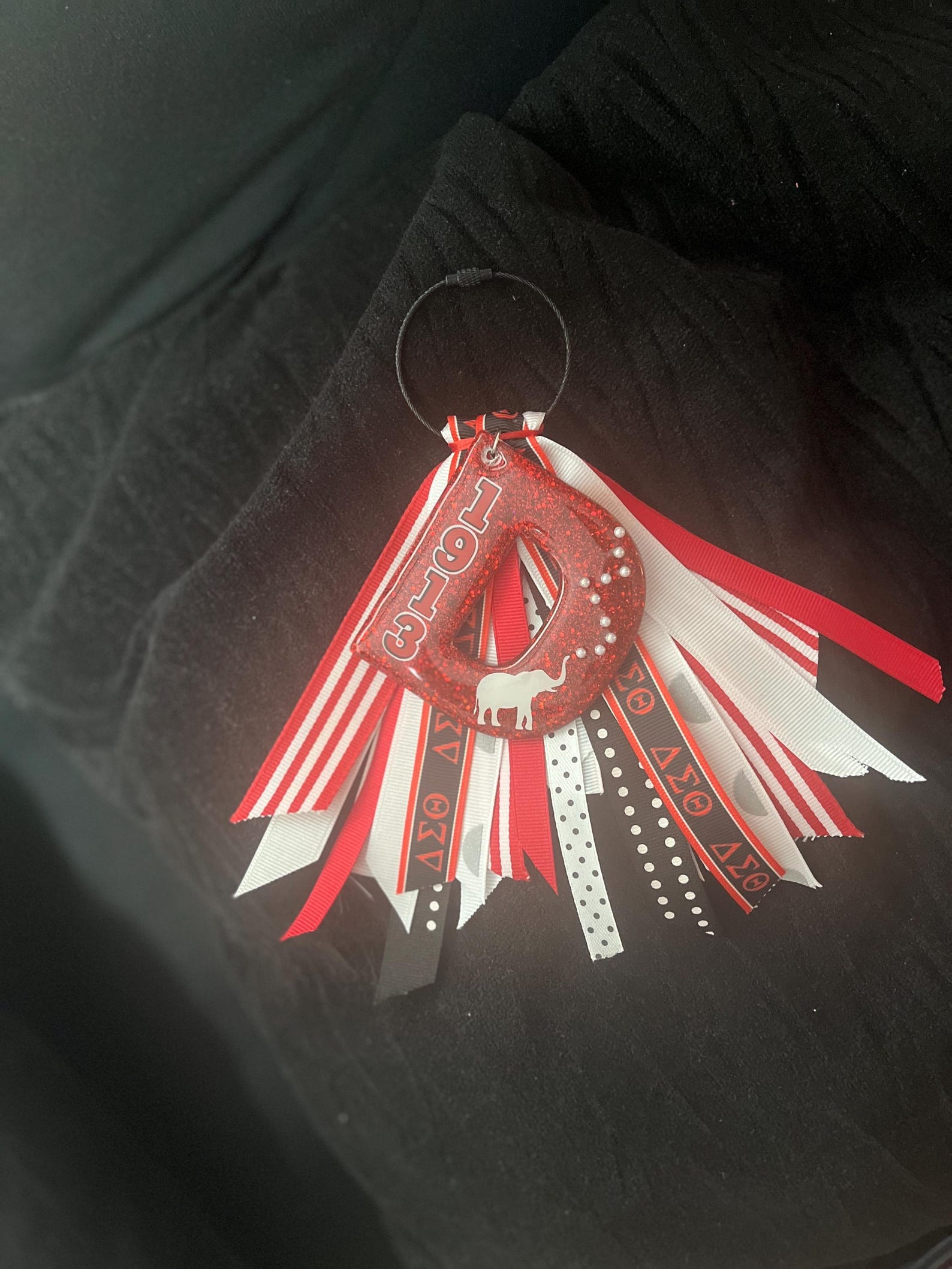 Delta Sigma Theta Bag Tassel, Custom Sorority Tassel Bag Charm ...