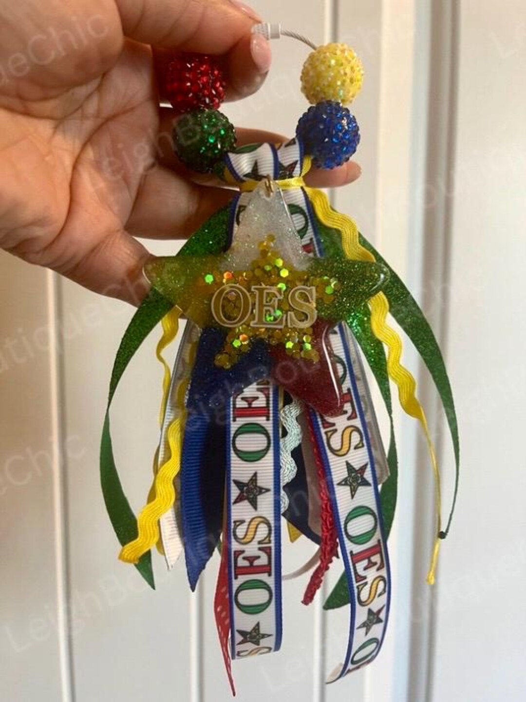 Order of Eastern Star Bag Tassel, Custom Tassel Bag Charm, Personalized ...