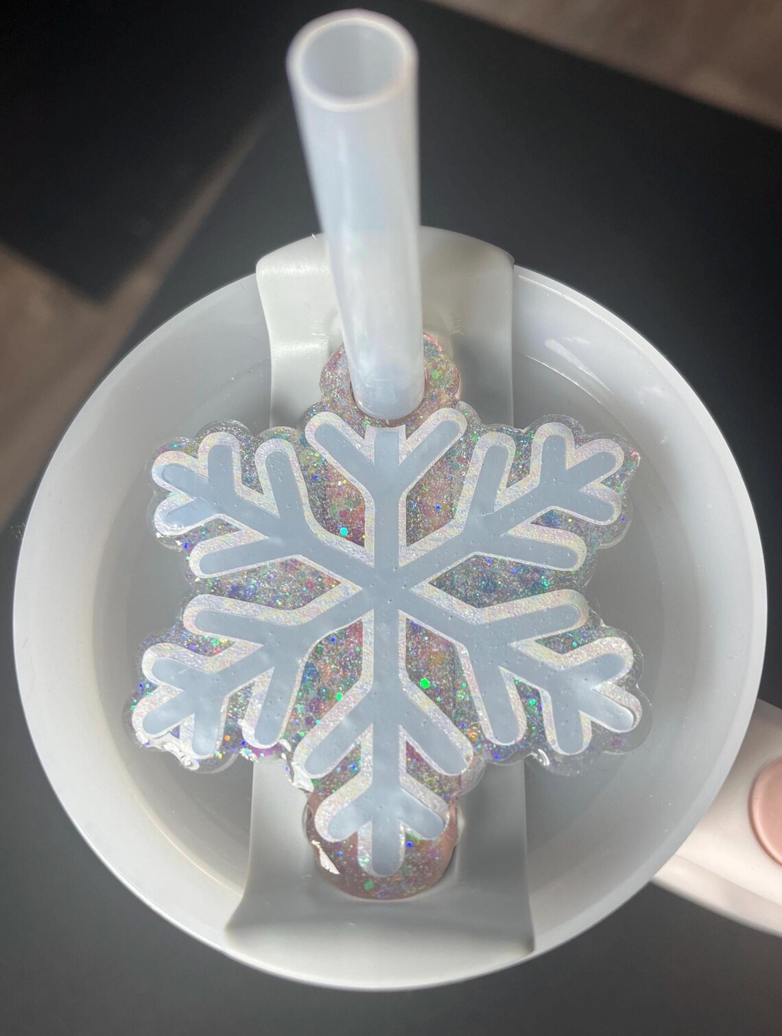 Snowflake Stanley Topper Tag, Winter Wonderland Tumbler Topper ...