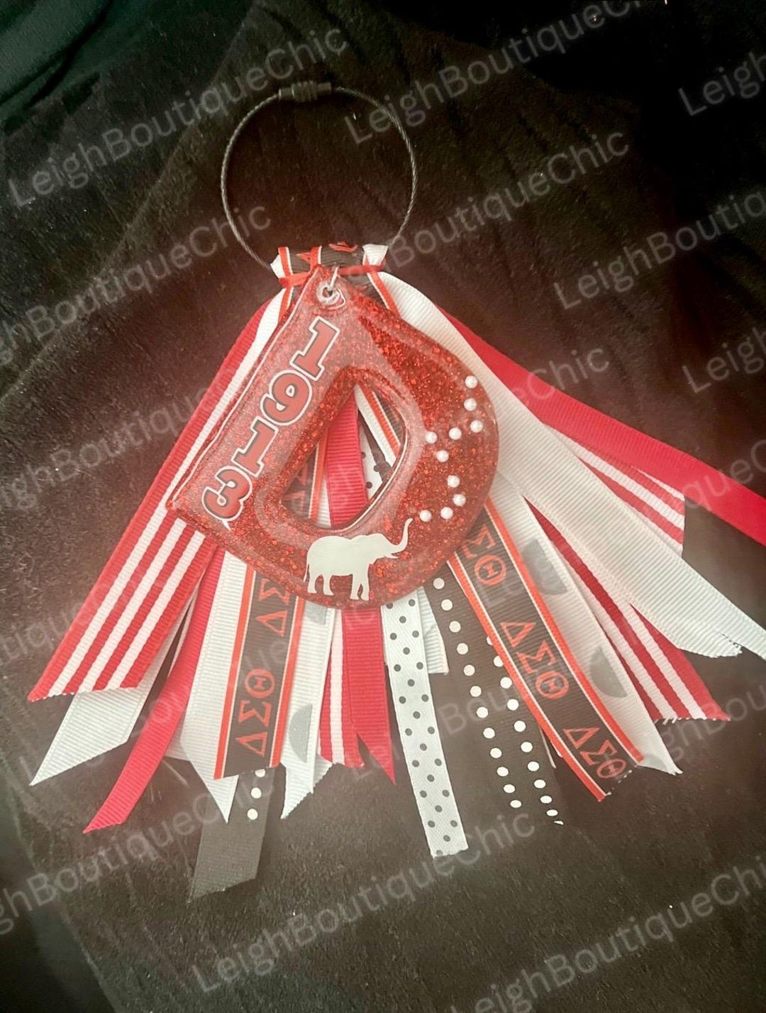 Delta Sigma Theta Bag Tassel, Custom Sorority Tassel Bag Charm ...