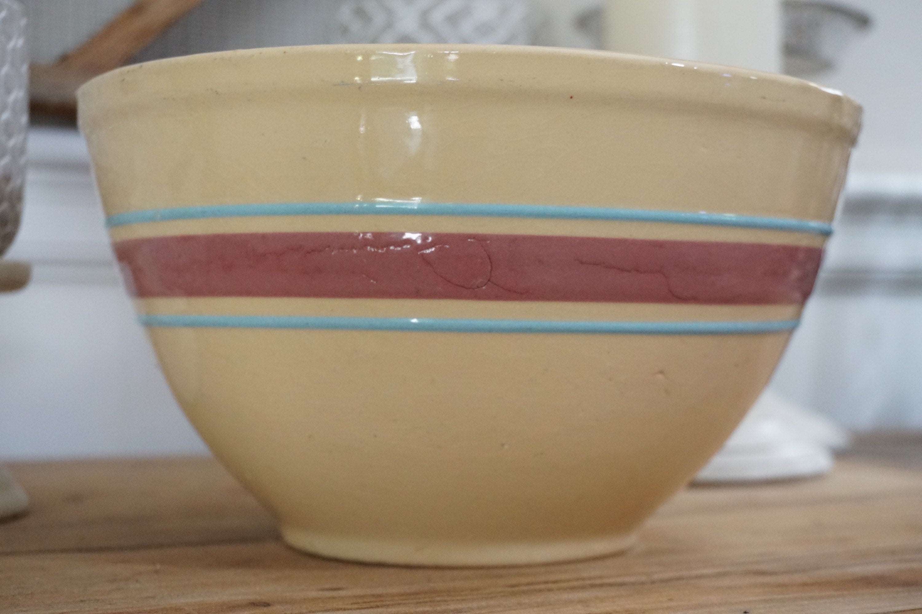 Vintage Watt Ovenware 9 Pottery Bowl Pink Turquoise | Etsy