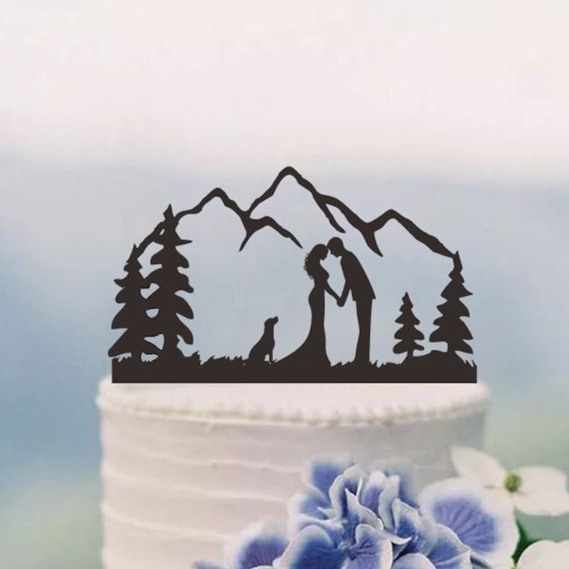 Mountain Cake Topper - Etsy