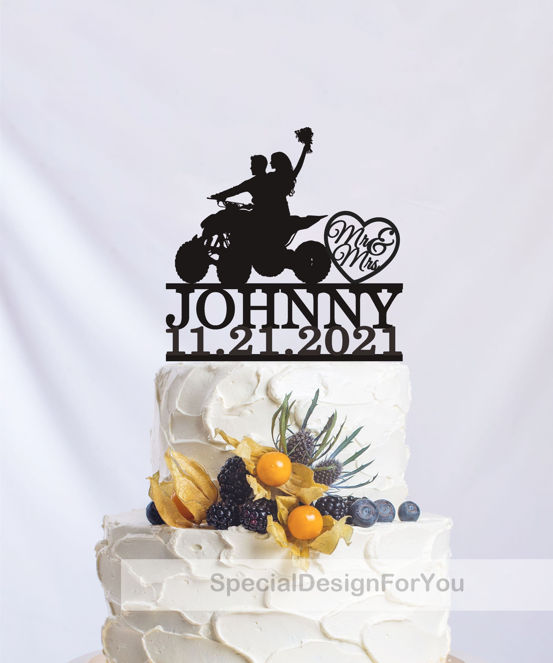 ATV Quad Wedding Cake Topper Wheel 4x4 Cake Topper4 Wheeler - Etsy