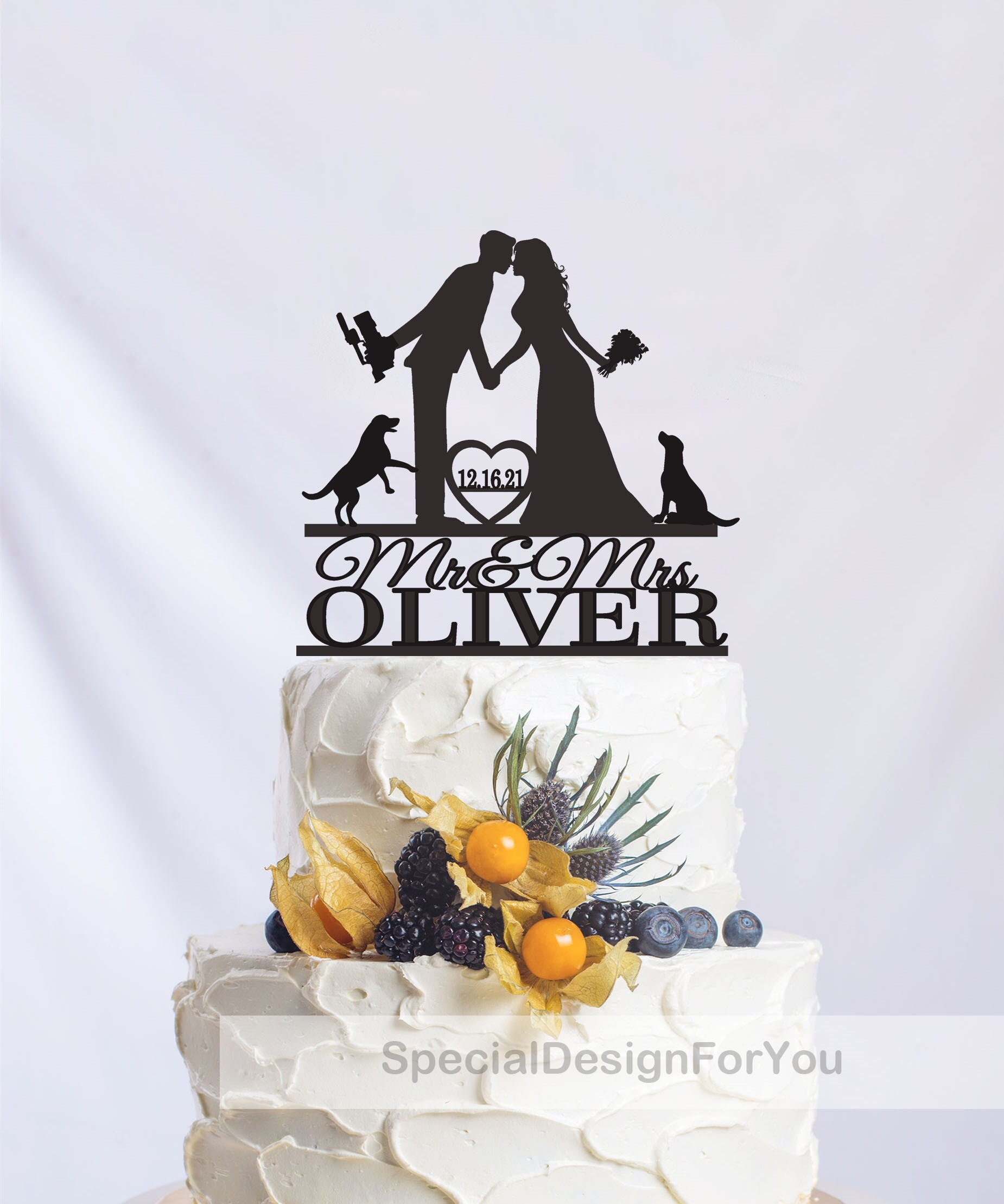 Journalist Cake Topper VCR Wedding Cake Topper Reporter Cake | Etsy