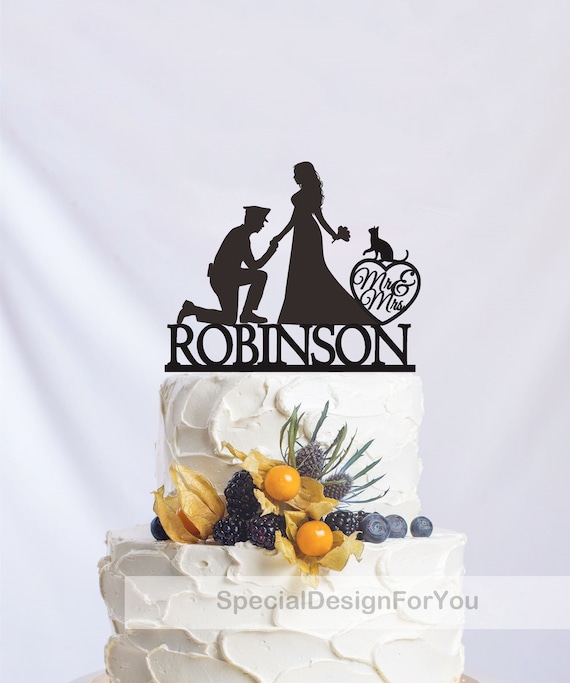Policeman Wedding Cake Topper Police Officer Cake Topper Mr | Etsy
