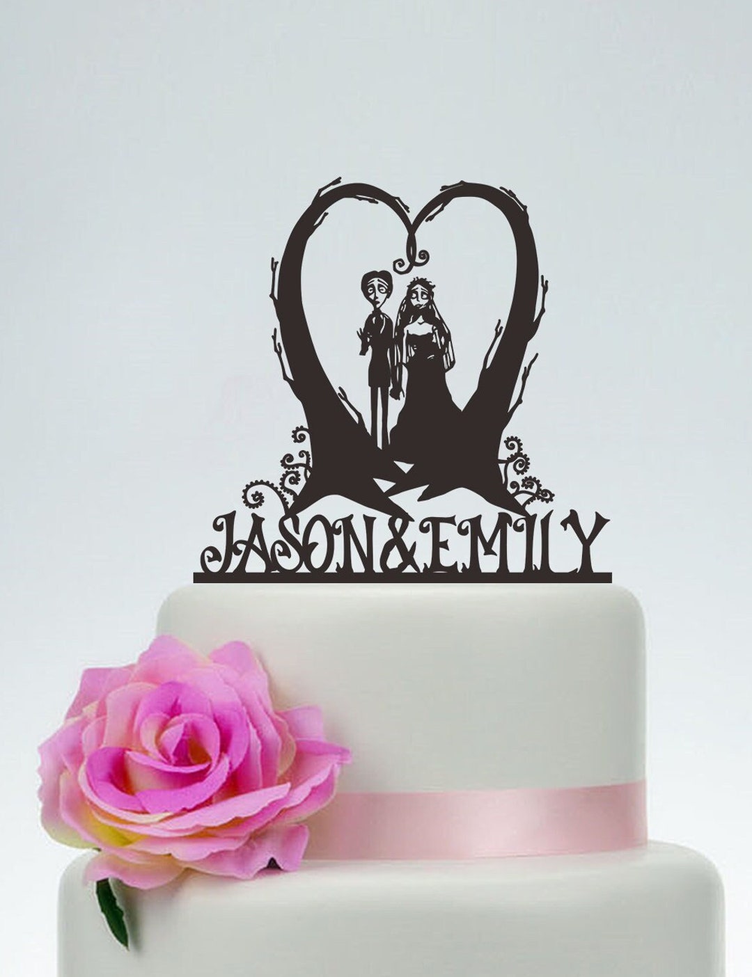 Corpse Bride Cake Topper, Halloween Wedding Cake Topper, Halloween ...