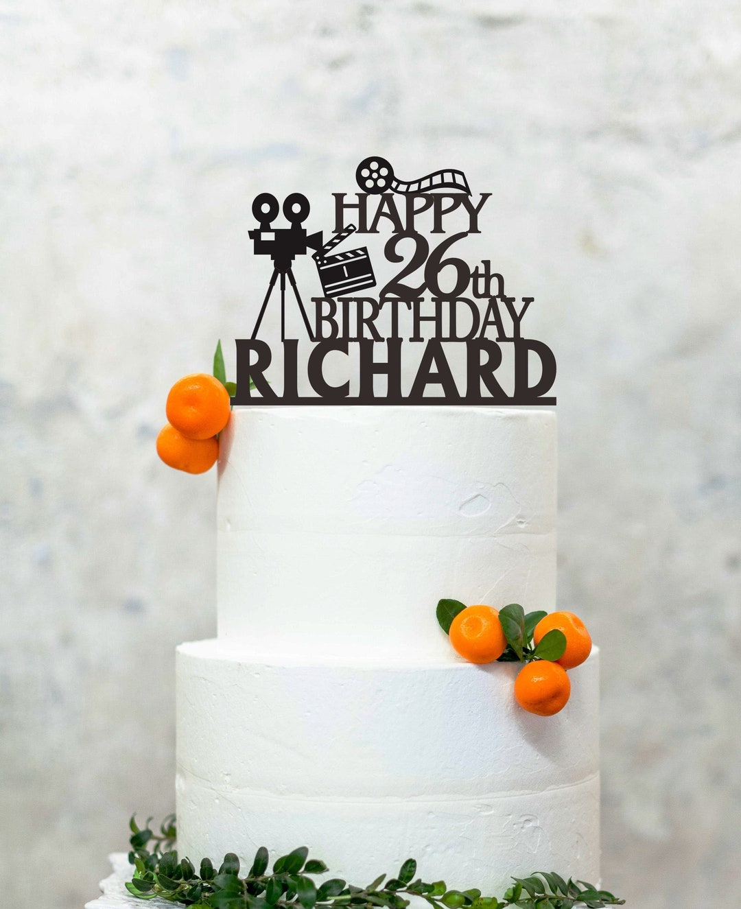 Movie Camera Cake Topper,movie Birthday Cake Topper, Hollywood Wedding ...