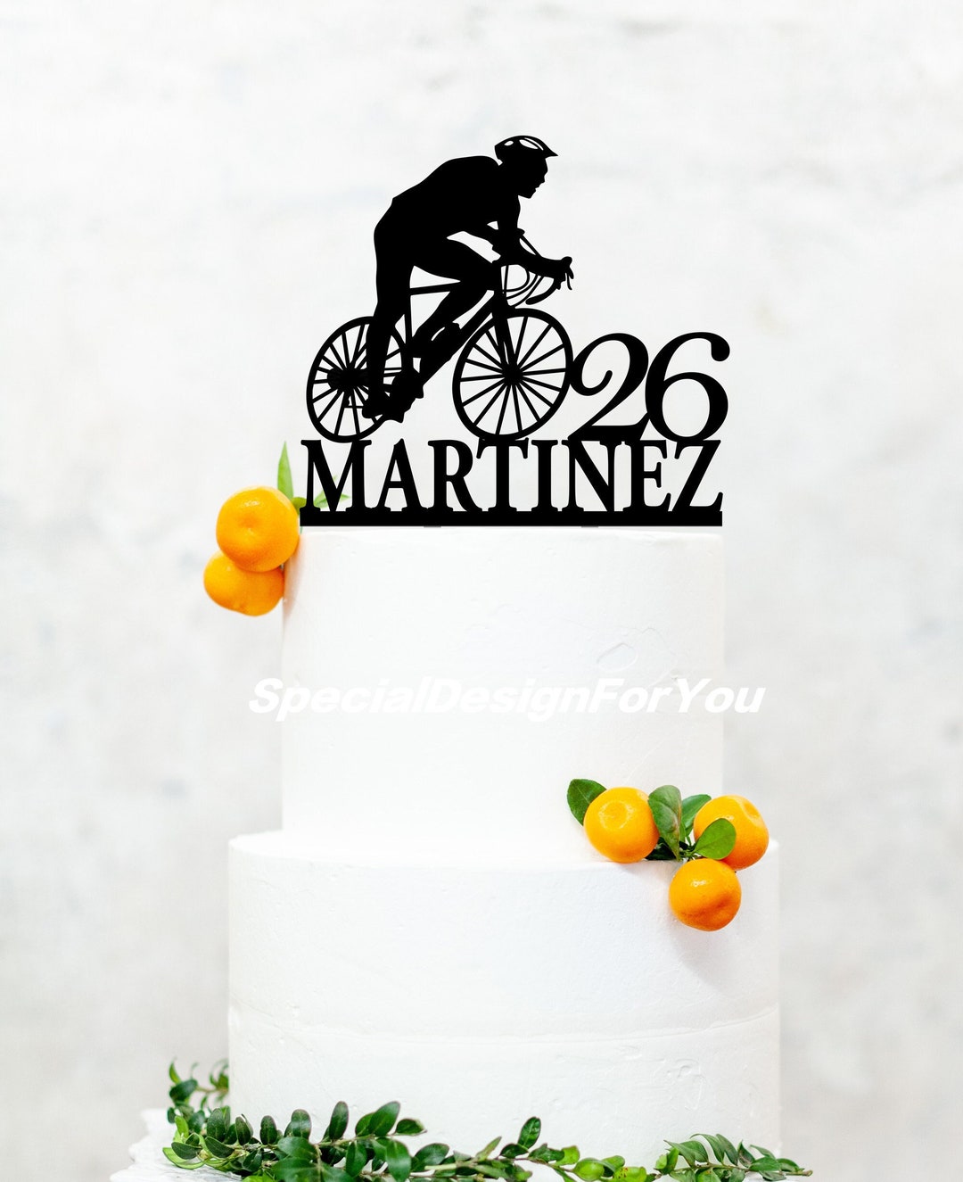 Personalized Cyclist Cake Topper , Bicycle Birthday Cake Topper , Biker ...