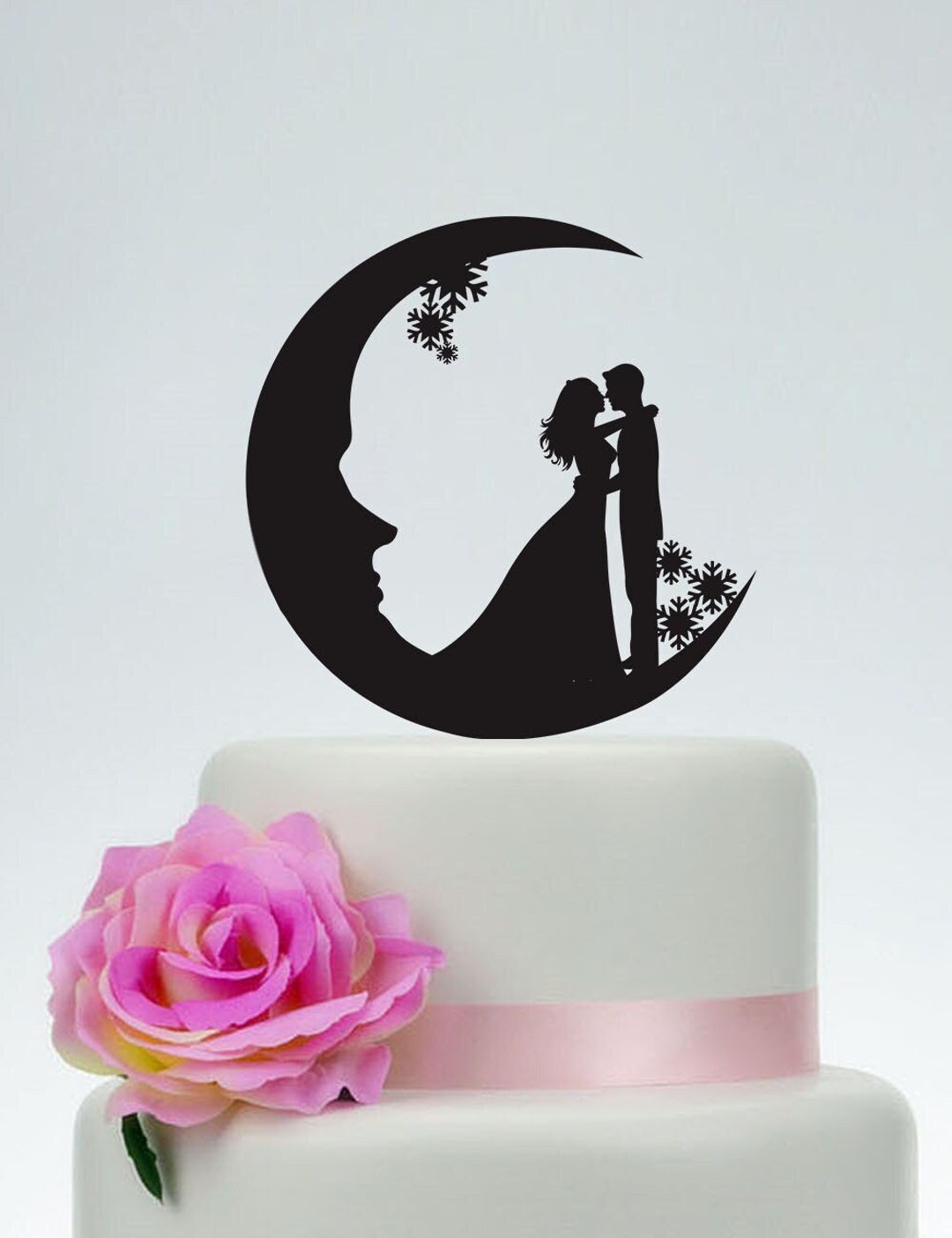 Wedding Cake Topper,moon Cake Topper, Acrylic Custom Cake Topper ...