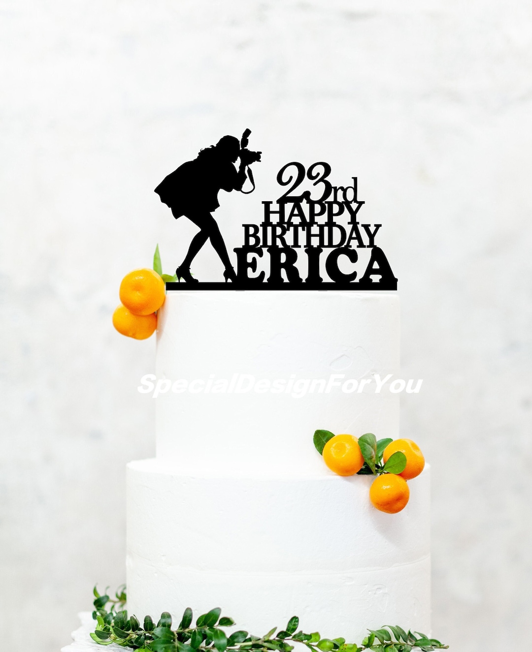 Personalized Photographer Cake Topper , Photographer Birthday Cake ...