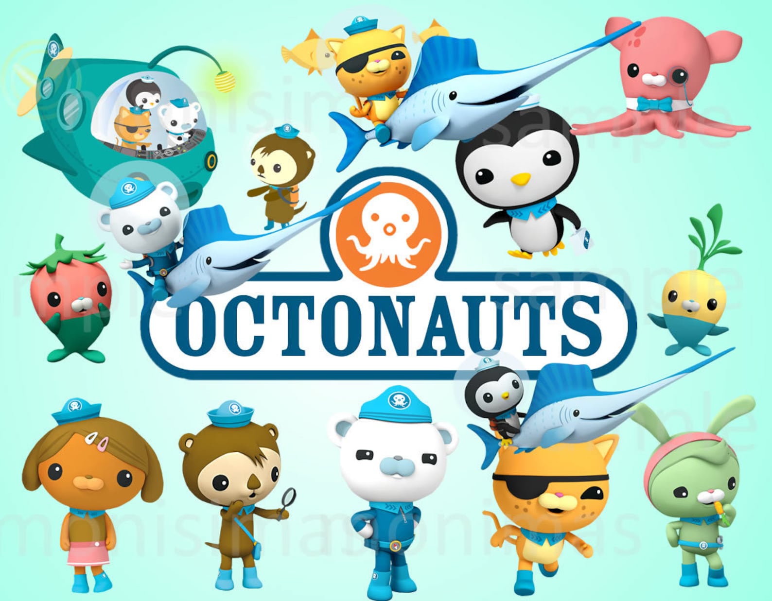 Octonautas Clipart IMAGENES png Octonauts Characters artwork | Etsy España