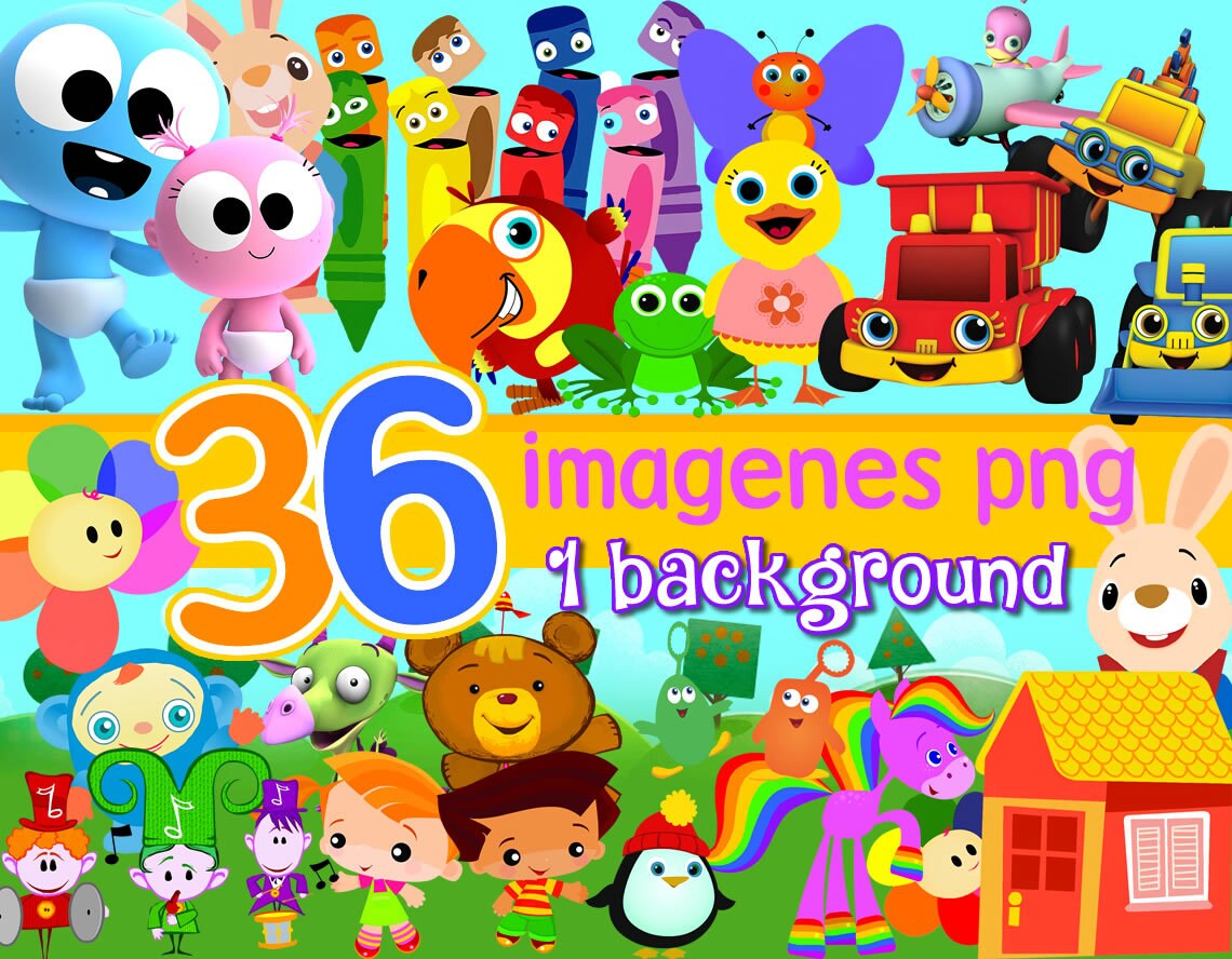 GooGoo 123 Race y Crayons BabyFirst TV Birthday Party | Etsy