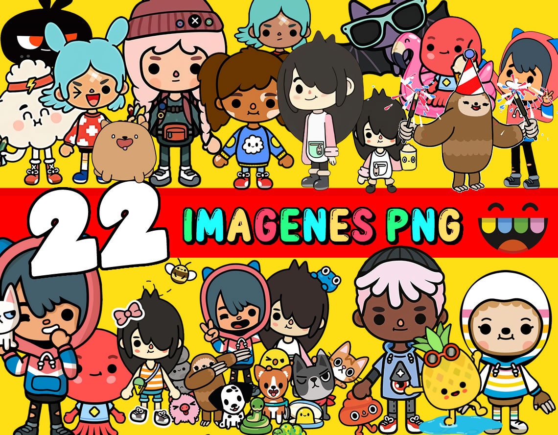 Transparent Background,Instant Download SVG PNG Toca Life World Toca ...