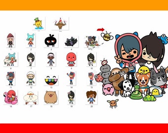 Transparent Background,Instant Download SVG PNG Toca Life World Toca ...