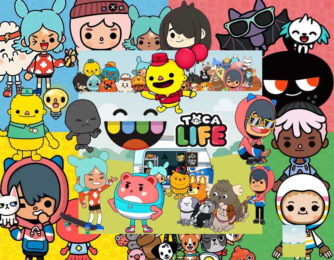 Transparent Background,Instant Download SVG PNG Toca Life World Toca ...
