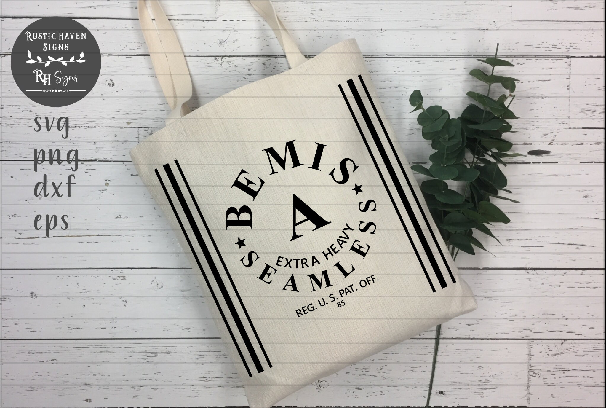 Svg Grain sack logo Bemis Seamless FAHO0074 Comm.Digital | Etsy