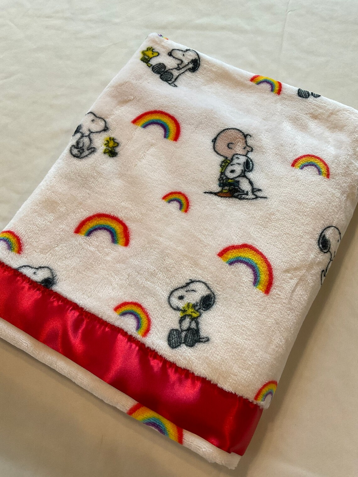 Charlie Brown and Snoopy Baby Blanket One Layer of Cozy - Etsy