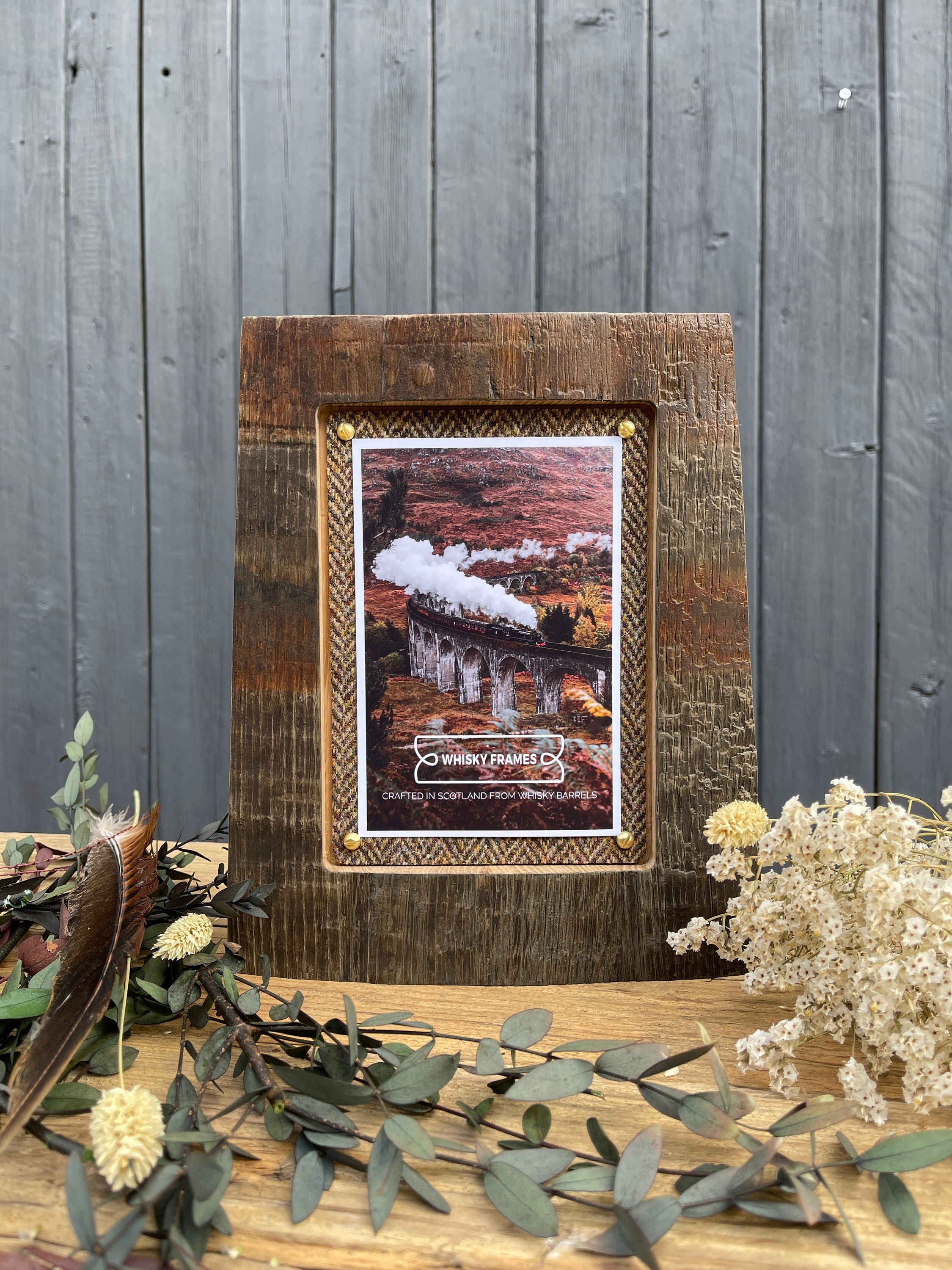 Chime Frame - Reclaimed Whisky Barrel Wood Frames - Etsy